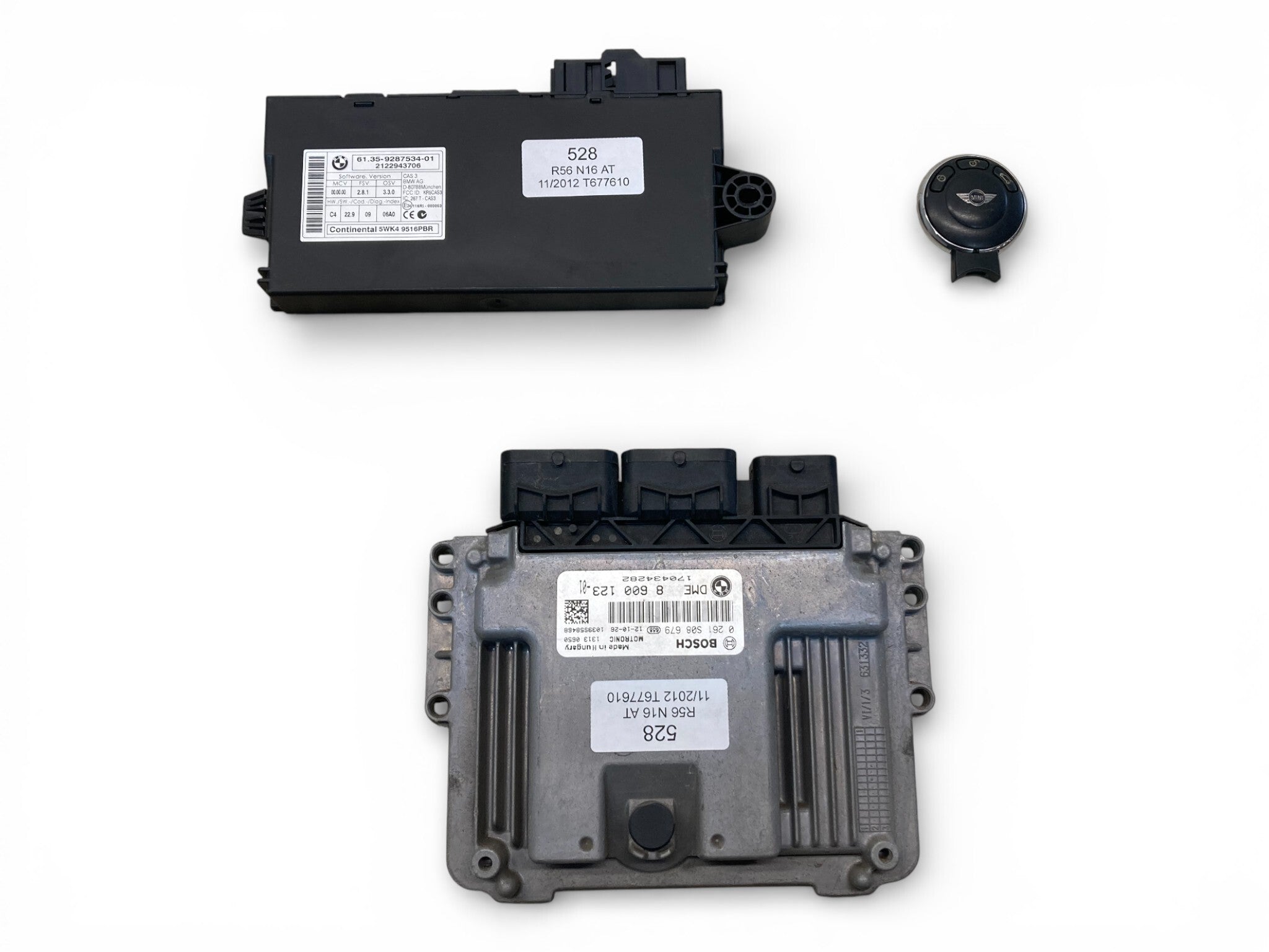 Mini Cooper Base DME Set N16, Auto, w/o Comfort Access 12148600123 11 ...